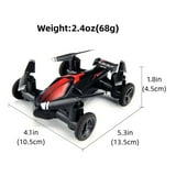Kids Drone With 360 Rolling,2 In 1 Quadcopter Remote Control Car DSV ...