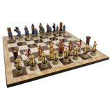 Medieval Times Crusade Arabian Vs Christian Chess Set W 17" Rustic ...