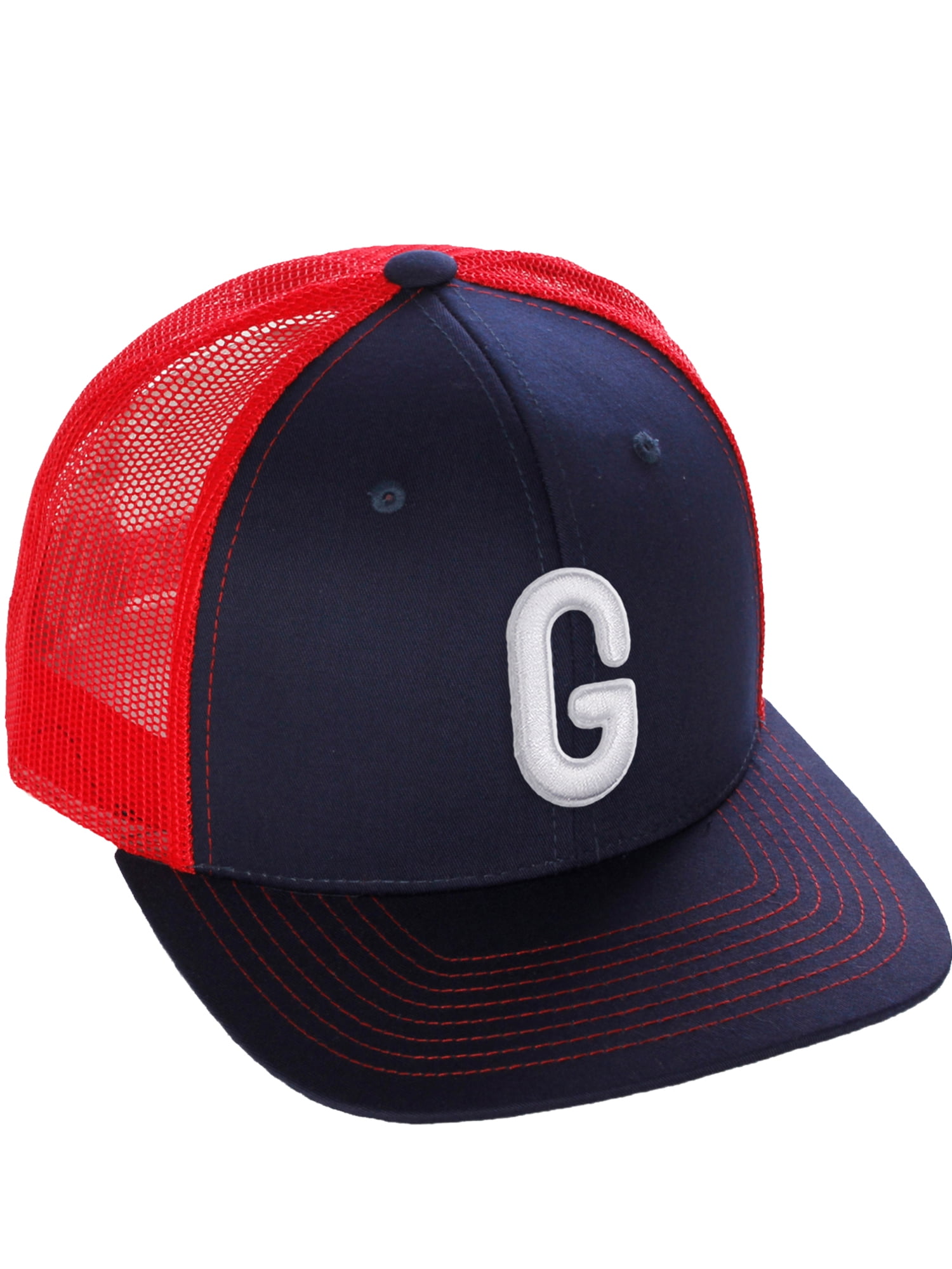 Daxton Classic Baseball Trucker Hat Embroidered A to Z Letters ...