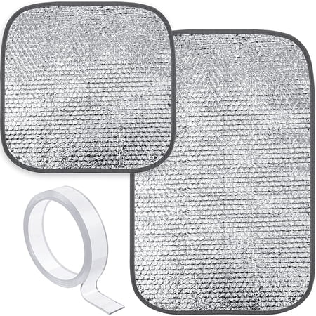 2 Pieces RV Door Window Skylight Shade Sunshield Reflective Window ...