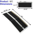 Portable Wheelchair Ramp, Non-Slip Aluminum Folding Handicap Ramp, Non-Skid Scooter Ramp for Car ...
