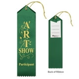 RibbonsNow Art Show Participant Ribbons - 100 Dark Green Ribbons with ...