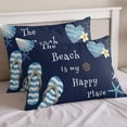 The Beach Is My Happy Place Bedding Duvet Cover Set King Size 4 Pieces ...