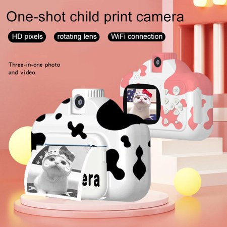 Kids Digital Video Camera 180 Degree Rotation Kid WiFi Selfie Cameras ...