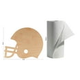 Wood Football Helmet Cutouts 12-inch, Pack of 5 Football Crafts to ...