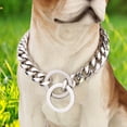 SPRING PARK Dog Chain Collar Choke Collar Non-scalable Anti-Chew ...