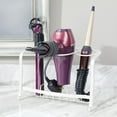 mDesign Hair Care Organizer Tray, Steel Counter Caddy for Hot Tools ...