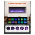 72 Inch Electric Fireplace, 3-Sided Wall Mounted/Recessed, 1500W ...