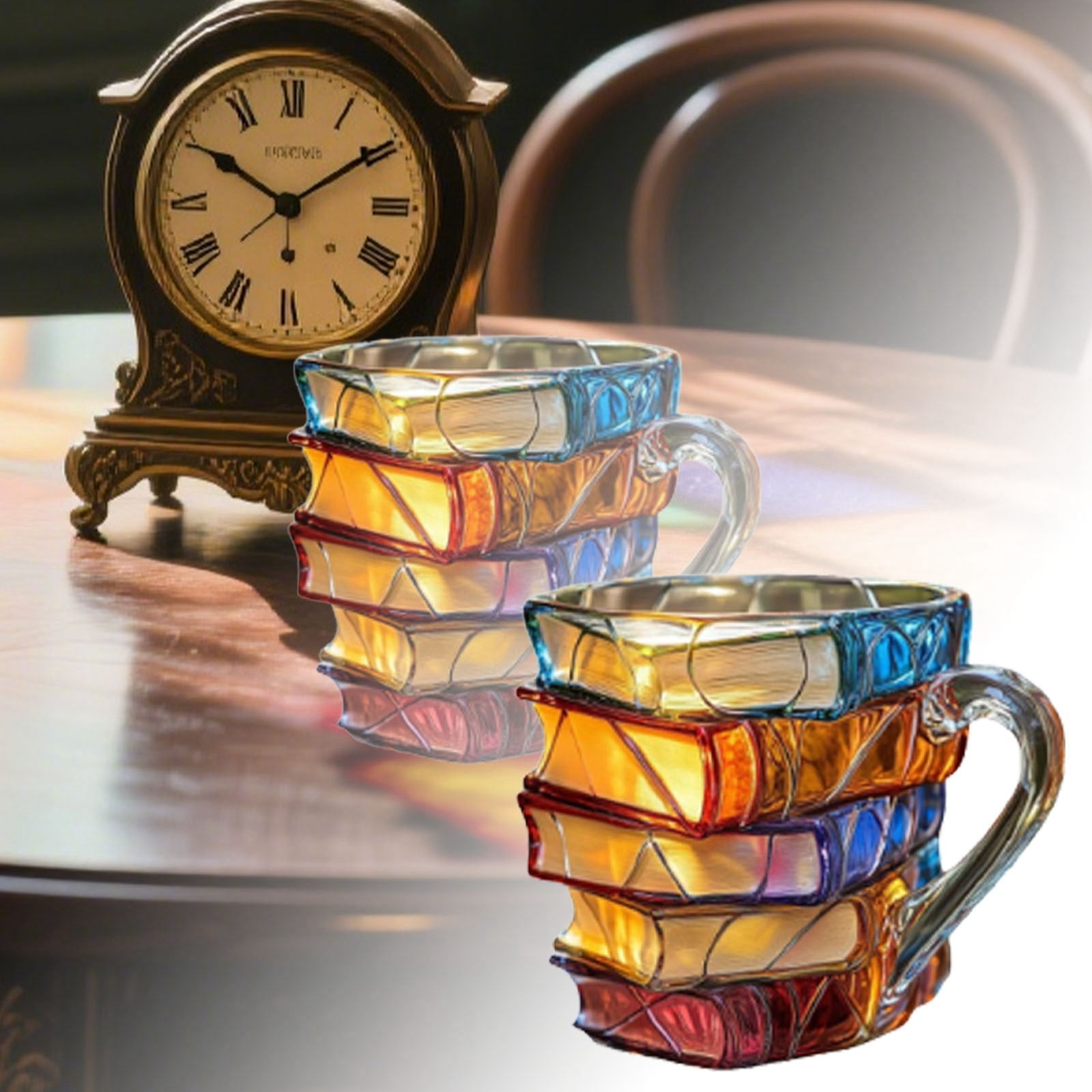 Click here for Velvet Dawn Literary Retro Painted Book Cup Hand P... prices