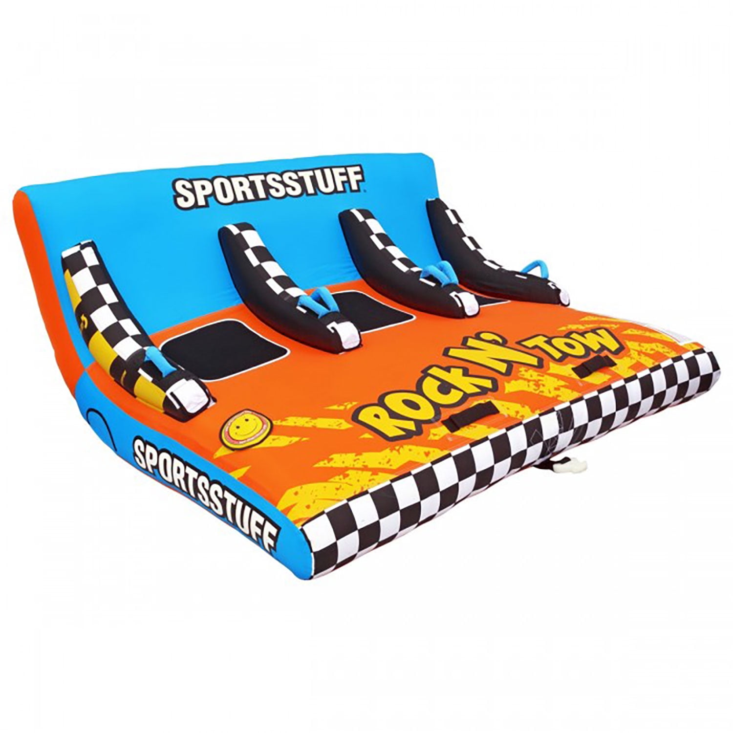 Sportsstuff Inflatable Rock N' Tow Sitting 3 Rider Towable Boat and ...