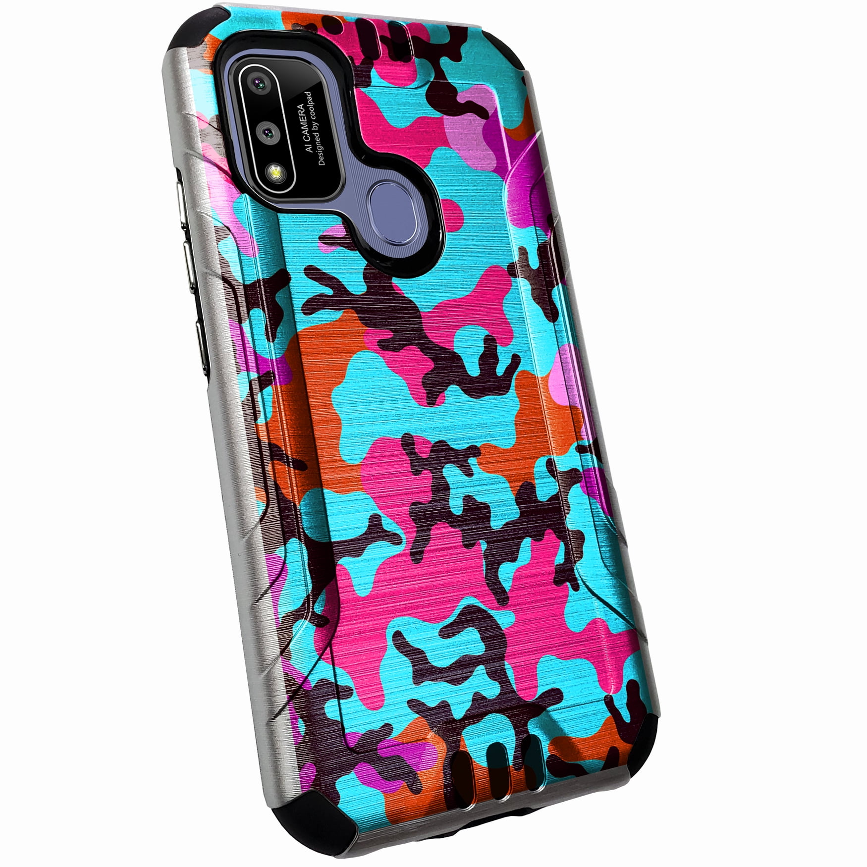 DALUX Silver Combat Phone Case Compatible with Coolpad Suva ...