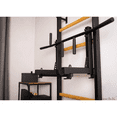 BenchK 232 Black Wall bars with convertible steel 6-grip pull-up bar ...
