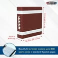 BCW 3" Premium Trading Card Album- Football Collectors Edition, 2.5" x ...