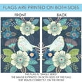 Toland Home Garden Boho Bird Flower Spring Flag Double Sided 28x40 Inch ...