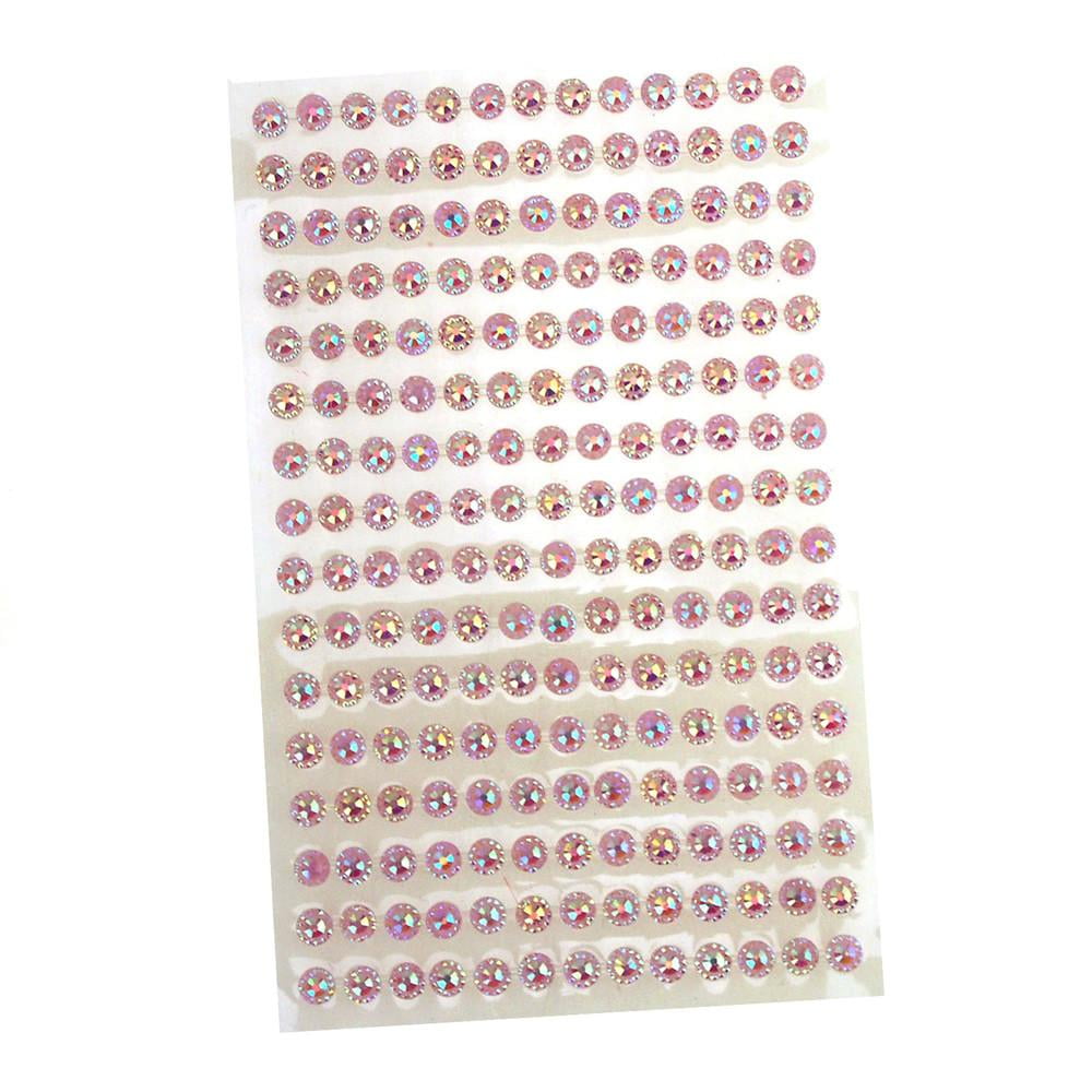 Self-Adhesive Flower Rhinestone Stickers, 3mm, 12-count, Lavender ...
