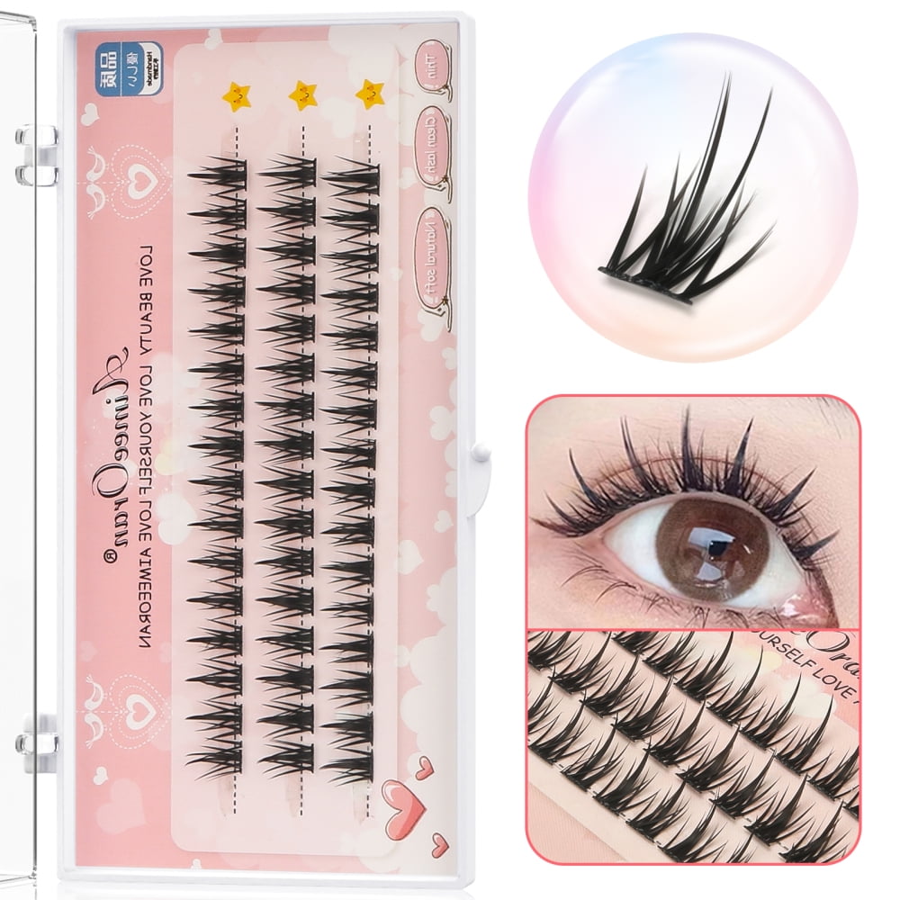Simulated False Eyelashes Pack Premade Volume Soft Fluffy Lashes ...