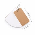 2.7*1.5IN Portable Flip Flashcards with Metal Binding Ring, Blank Index ...