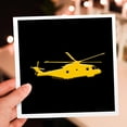 3drose, Silhouette Image of a Transport, Cargo Helicopter. Yellow on ...