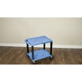 Luxor Furniture 18" x 24" x 26" Blue Utility Cart, Two Shelf ...