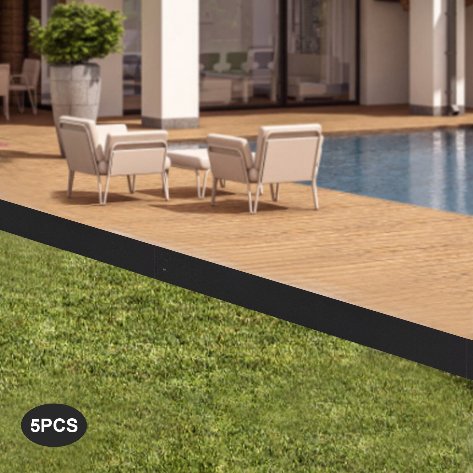 DENEST Landscape Edging 16 ft. Heavy Duty Steel Lawn Garden Outdoor ...