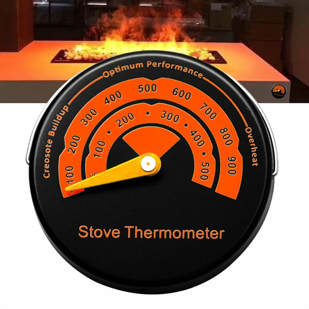 Magnetic Stove Thermometer Flue Wood Burner Fuel Temperature Gauge ...