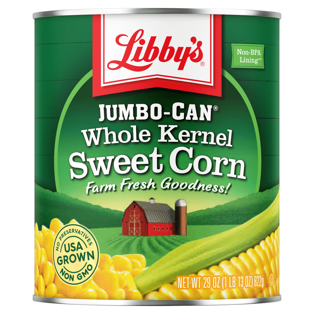 Libby's Jumbo Whole Kernel Sweet Corn, 29 Oz - Walmart.com - Walmart.com