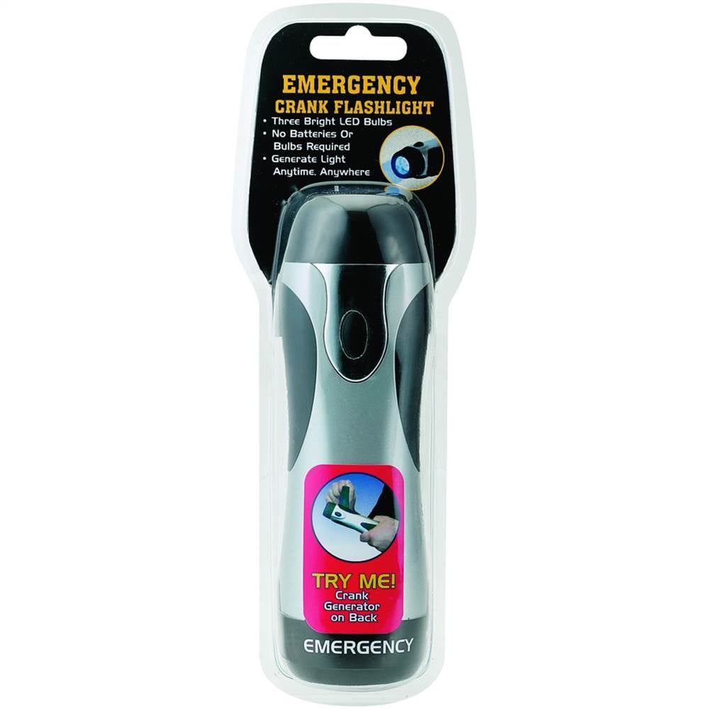 MAXIMO CONCEPTS 33722-SIL Emergency Crank Flashlight - Walmart.com