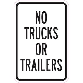 No Trucks Sign - Walmart.com - Walmart.com