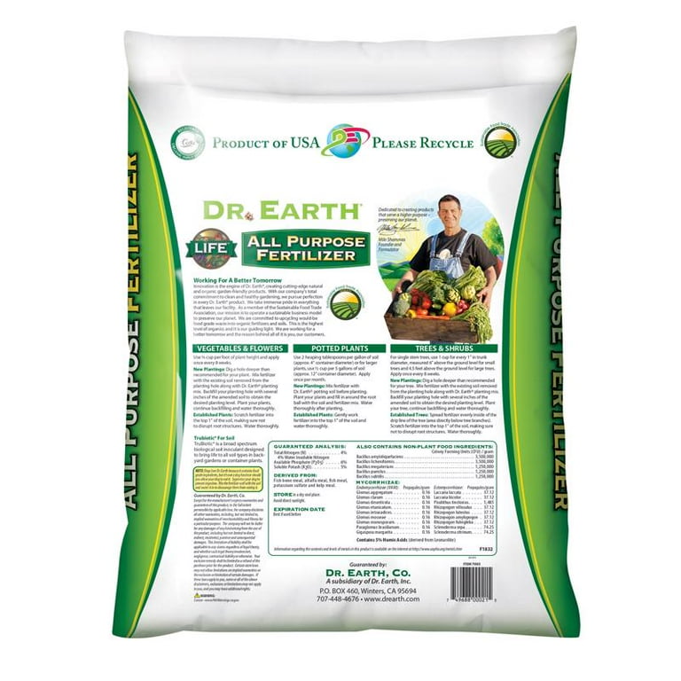 Organic Fertilizer Label