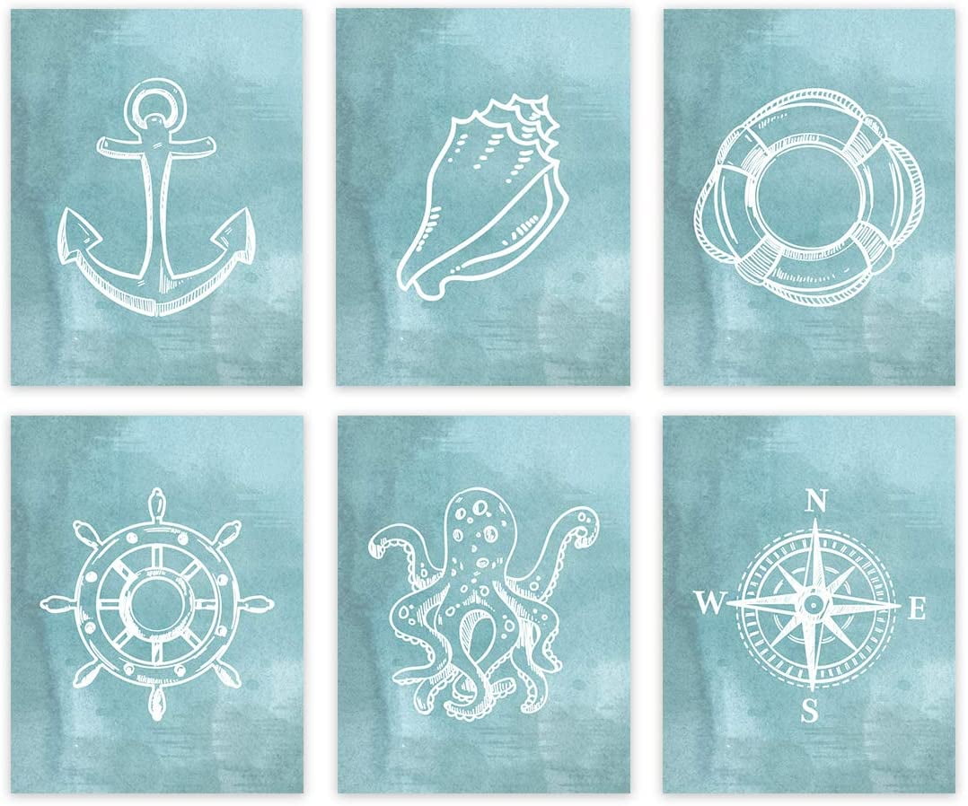 Koyal Wholesale Nautical Sailor Theme Nursery Hanging Wall Art ...