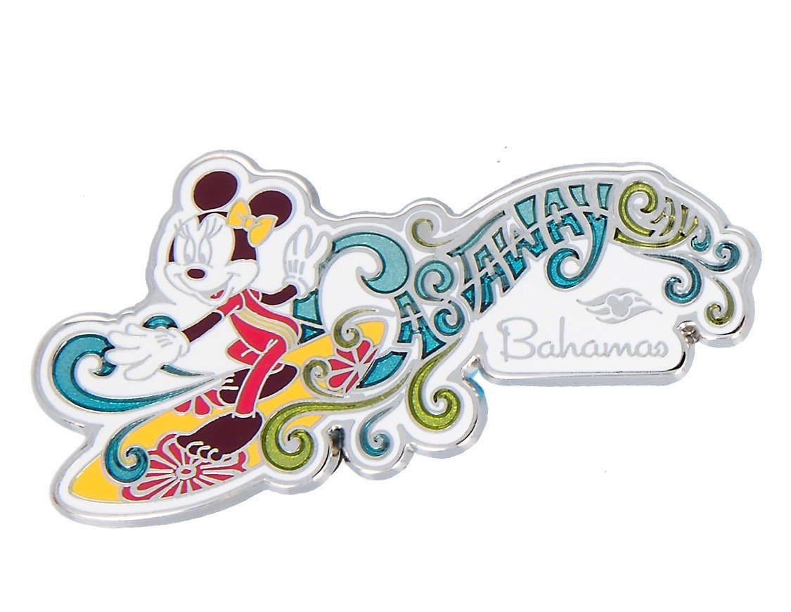 Disney Parks Cruise Line Minnie Surfing Castaway Cay Bahamas Pin New ...