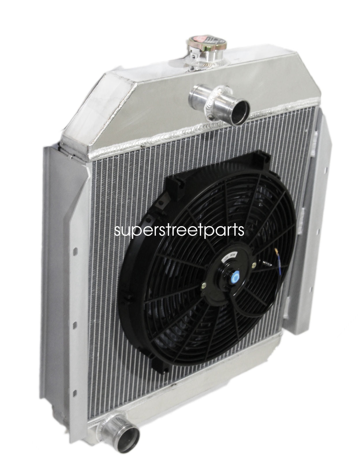 3Row Aluminum Racing Radiator+14" Fan fit1941-1949 International ...