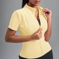 Byworldtasic Women's Short Sleeve Slim Fit Athletic Jacket Full Zip ...
