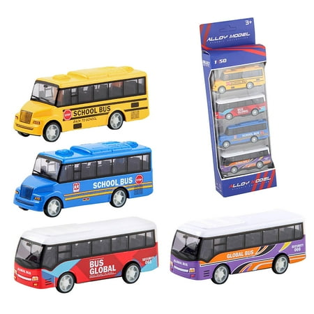 Alloy Return Car Toys Game Playset 4pcs Mini Metal Sports Car Model Toy ...