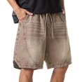 Adeawade Jeans For Mens Split Cut Design Old Denim Shorts Summer New ...
