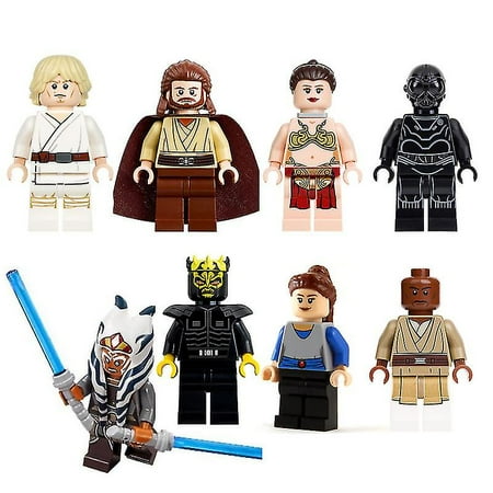 Sajy 8pcs Star Wars Assembled Children's Building Block Minifigure Luke ...