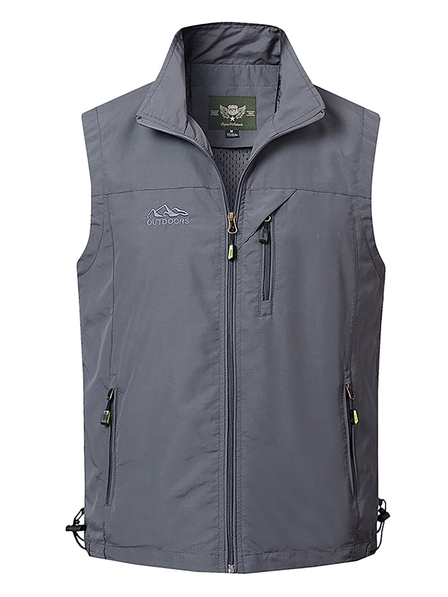 Paille Mens Sleeveless Casual Outwear Waterproof Winter Jackets Stand ...