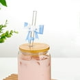 Blaxill Straw Cap Bowknot Hook | Silicone Decorative Straw Top | Fits ...
