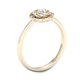 Imperial 1/10Ct TDW Diamond 10k Yellow Gold Rose Flower Fashion Ring (H ...