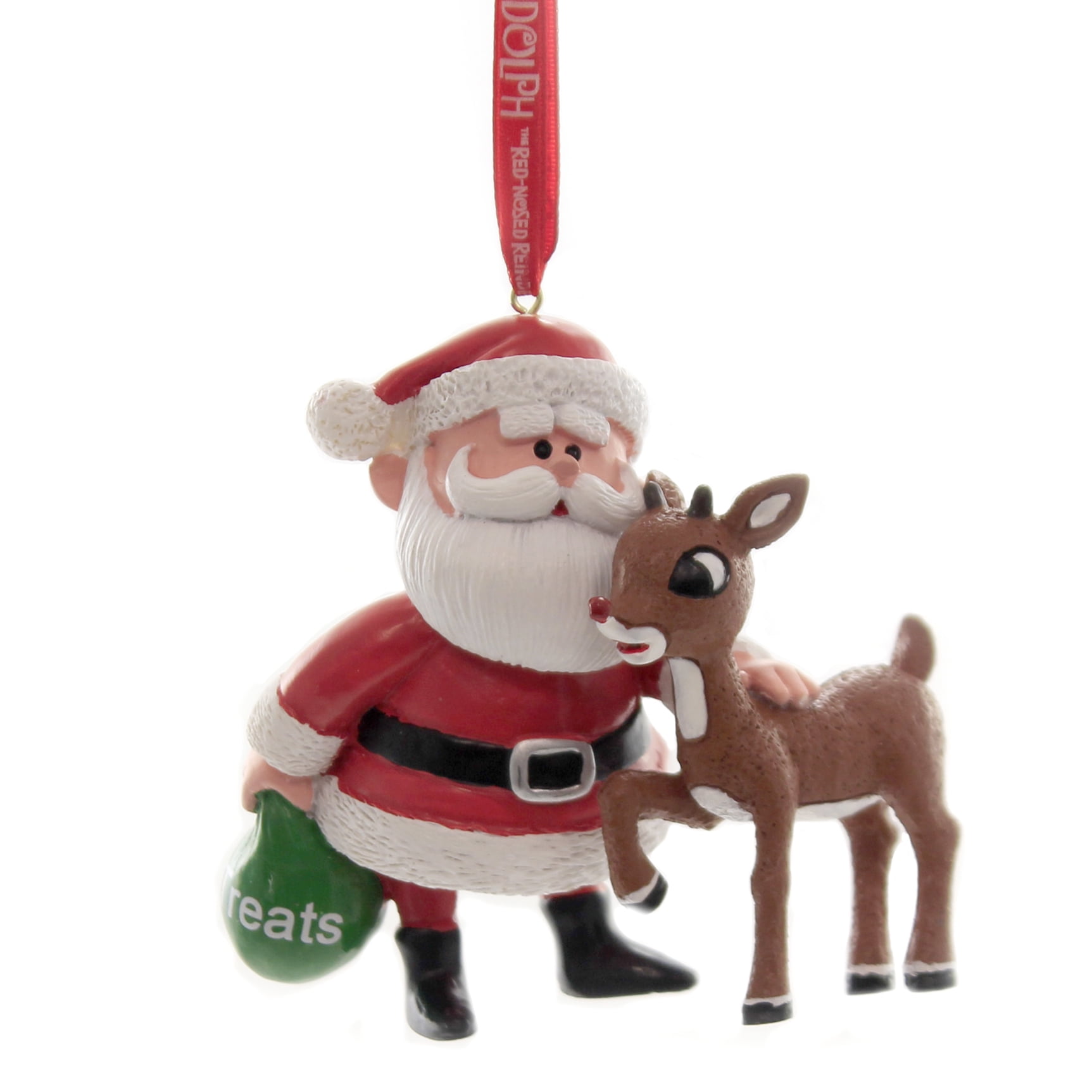 Holiday Ornaments RUDOLPH & SANTA Polyresin Department 56 6011025 ...