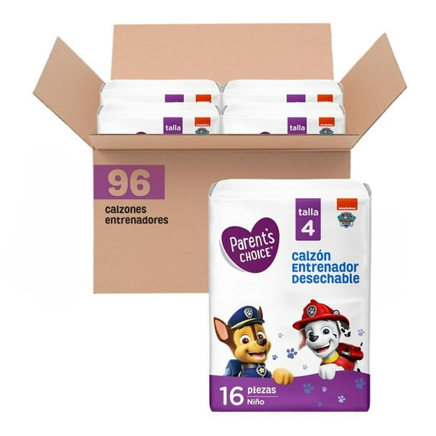 Calzón entrenador Parents Choice Talla 4 Niño 96 pzs | Bodega Aurrera ...