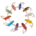 1pc/3/5/10pcs Stone Little Goldfish Statue Raw Stone Figurine Amulet ...