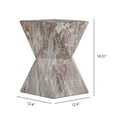 Cement Side Table, Faux Terrazzo Modern Round Accent End Table for ...