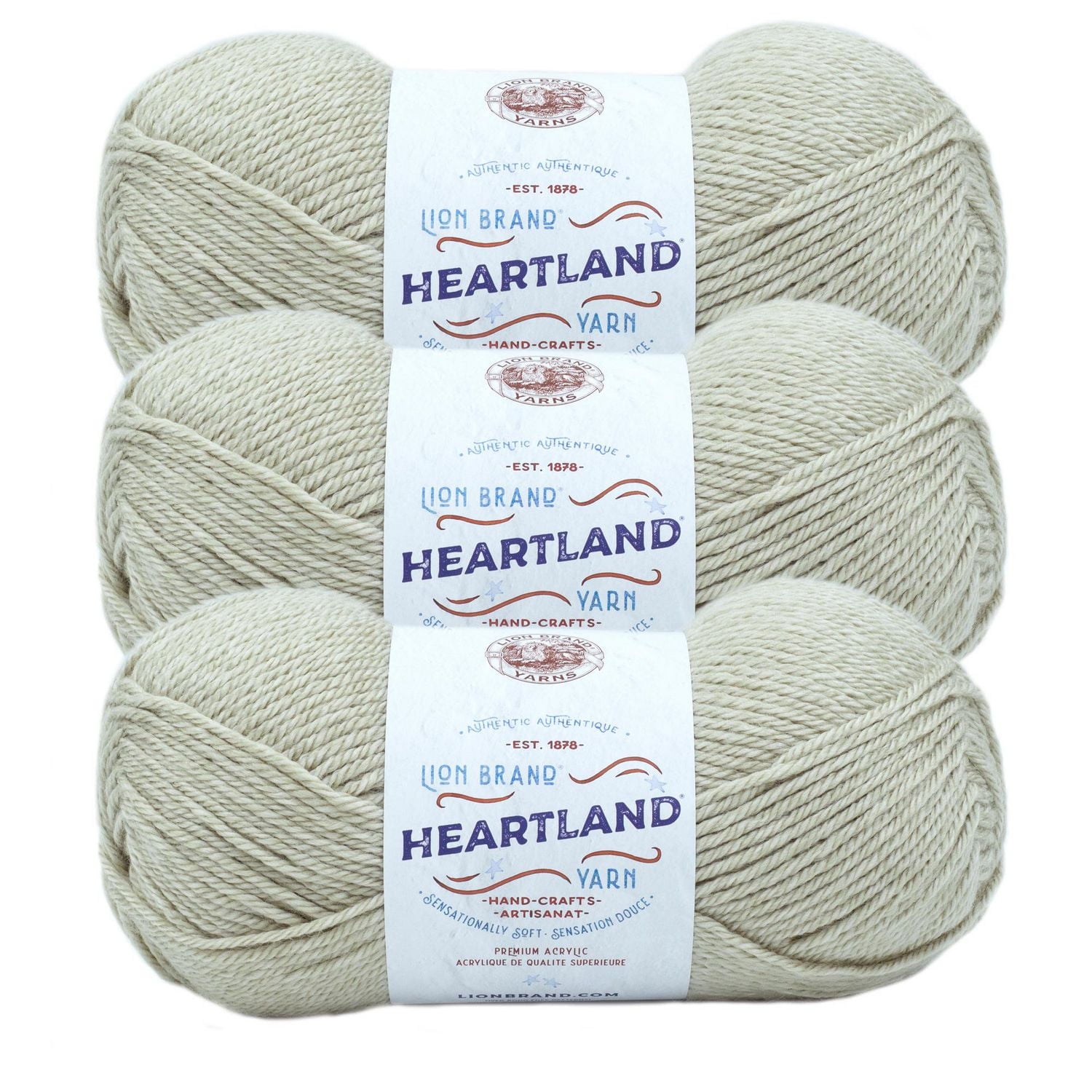 Click here for Lion Brand Yarn Heartland Yarn 3pack prices