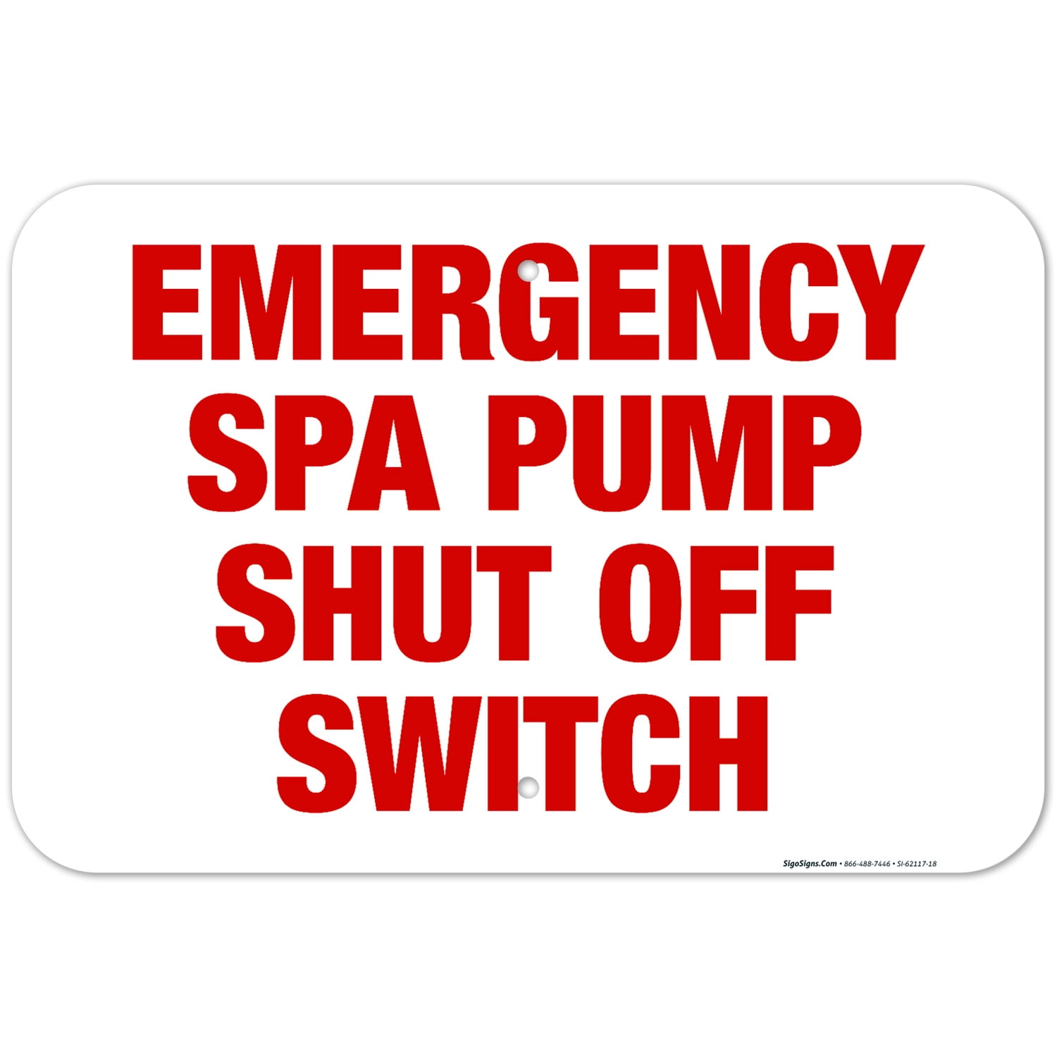 New Jersey Spa Pump Shut Off Sign, Complies With State Of New Jersey ...