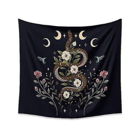 Home decor decals 100*150cm psychedelic tapestry moon phase change ...