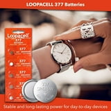 Loopacell 377/376 Silver Oxide Watch Batteries Pack of 5 for Watches ...