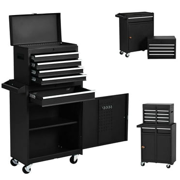 Costway High Capacity 6-Drawer Rolling Tool Chest Storage Cabinet ...
