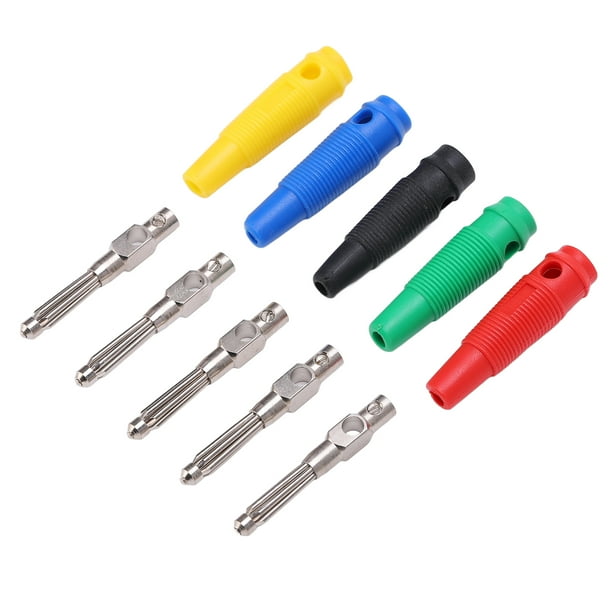 VGEBY Banana Plug,Banana Plug Male Connector,10Pack 4mm 7 Pin Banana ...