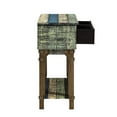 Linon Calypso Antique Blue Wood Console Table with Storage - Walmart.com